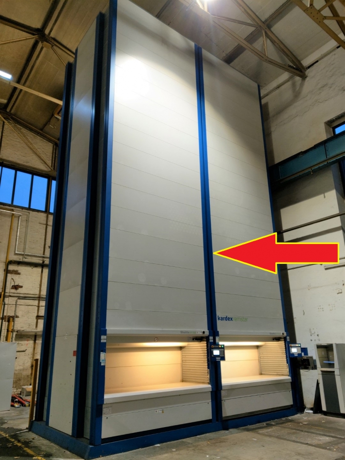 Kardex Shuttle XP500 - verkocht Hoogte : 10080 mm VLM Vertical Lift ...